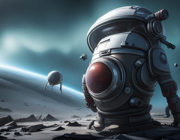 Deep Space Colony - AI Generated Artwork - NightCafe Creator