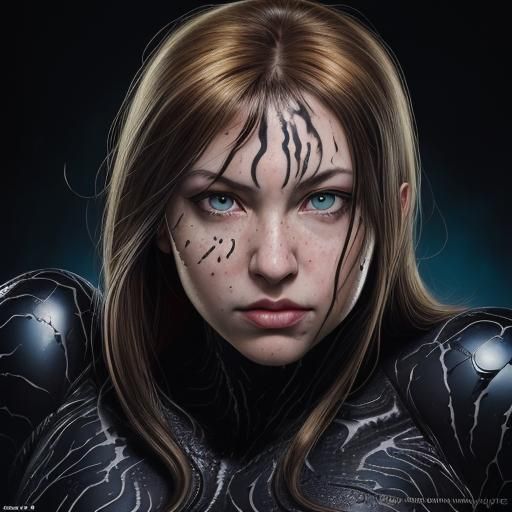 Venom Symbiote Takes Over Samus - AI Generated Artwork - NightCafe Creator