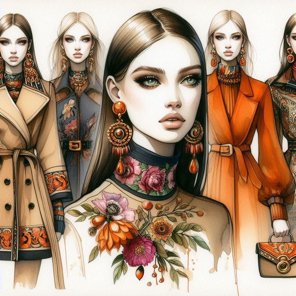 Fashion - watercolour - AI Generated Artwork - NightCafe Creator