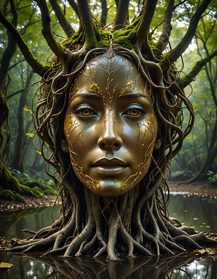 Anthropomorphic woman's face - AI Generated Artwork - NightCafe Creator