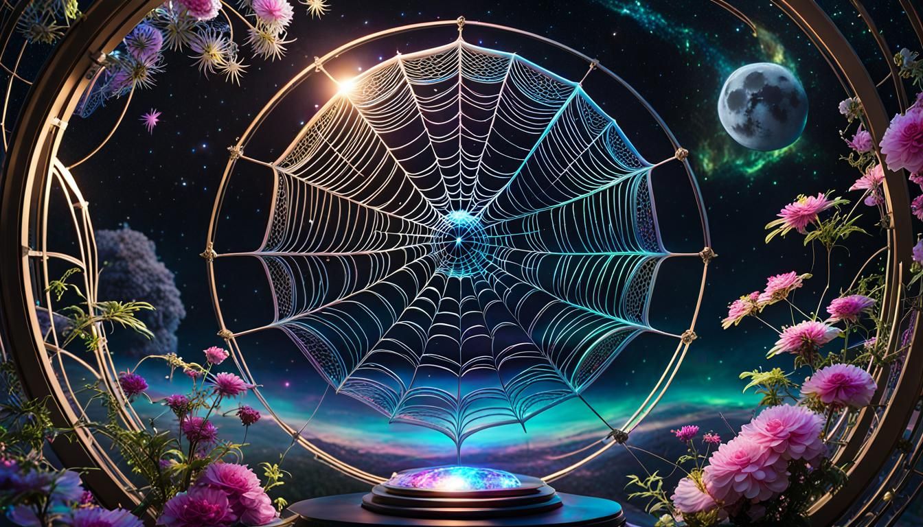 Spiderweb galaxy - AI Generated Artwork - NightCafe Creator