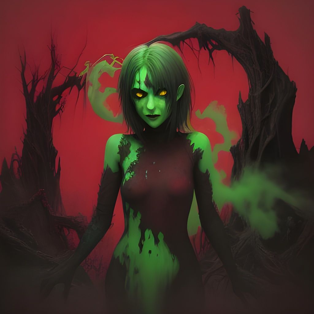 charateea in the hellscape - AI Generated Artwork - NightCafe Creator