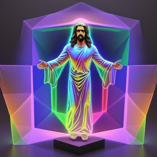 The holography of Jesus Christ is a three-dimensional representation ...