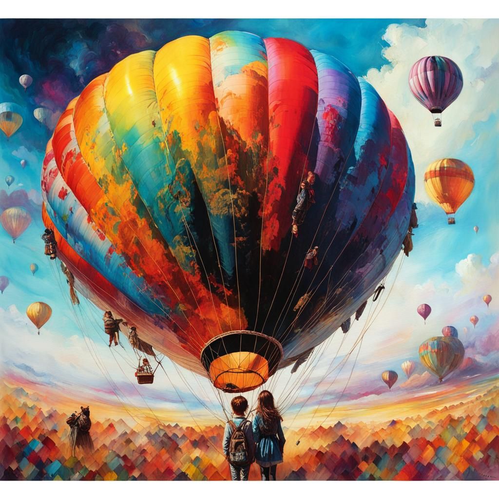 hot air balloons - AI Generated Artwork - NightCafe Creator