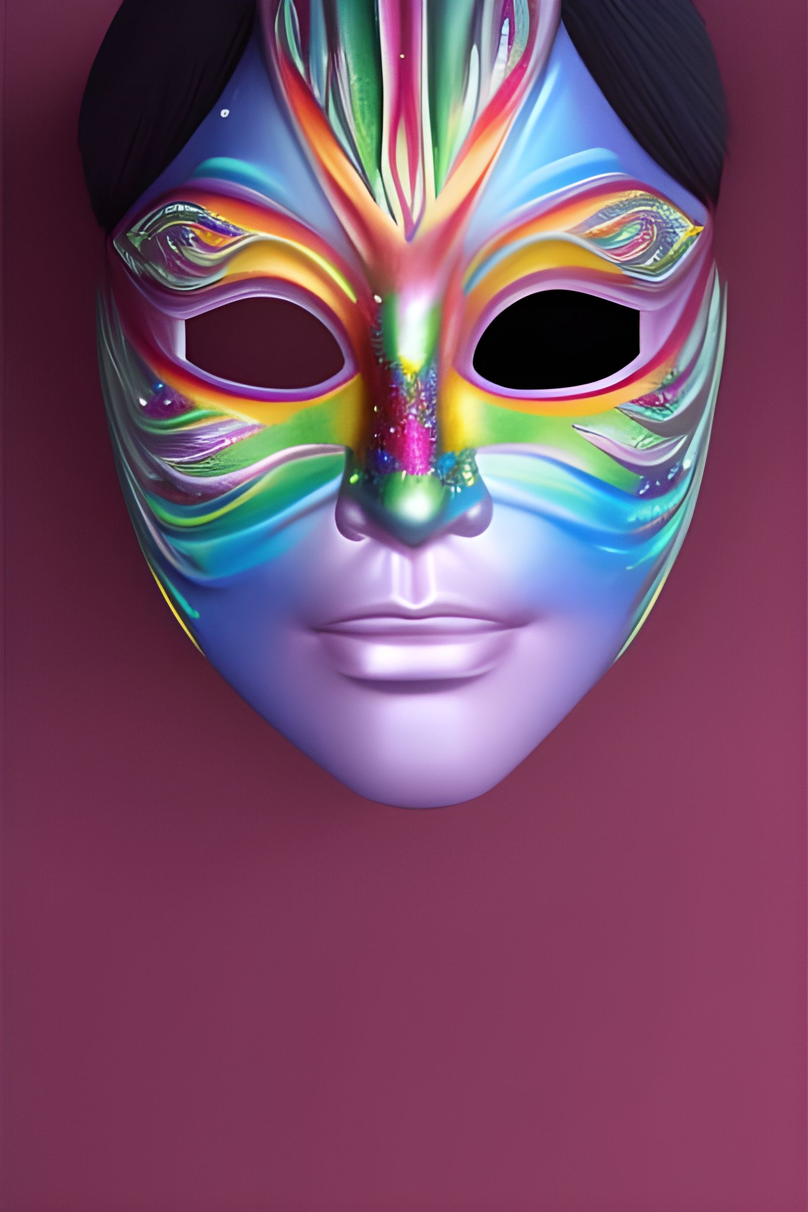 Masquerade Mask 21 - AI Generated Artwork - NightCafe Creator