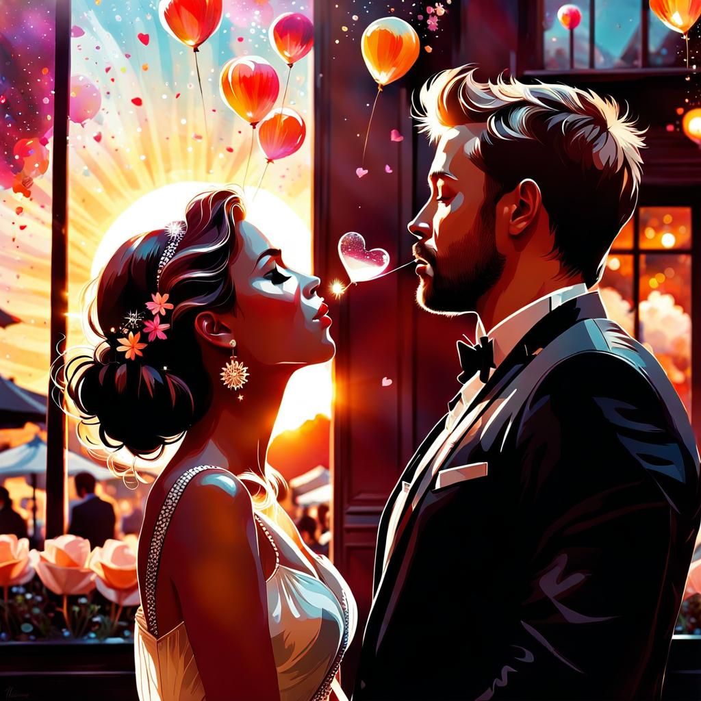 Falling in love : Loving atmosphere - AI Generated Artwork - NightCafe ...