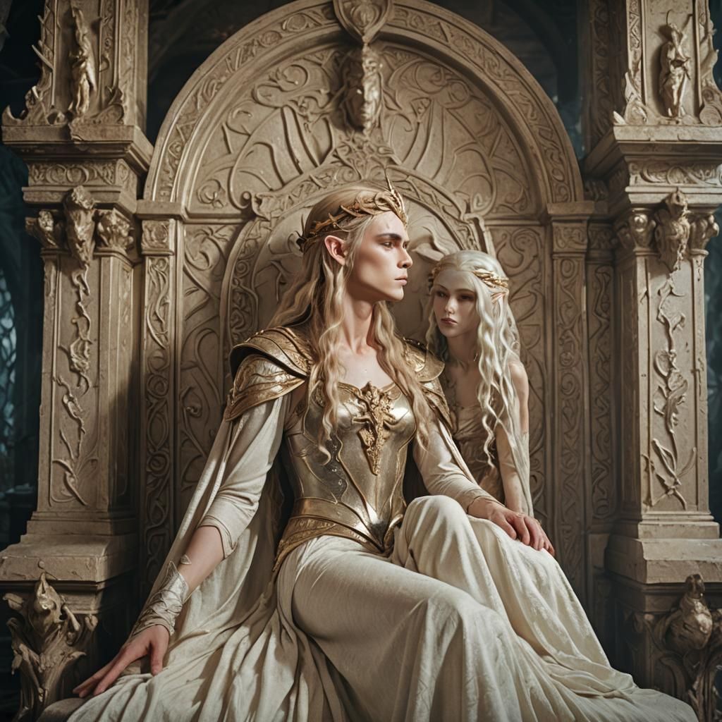 Elven king and queen - AI Generated Artwork - NightCafe Creator