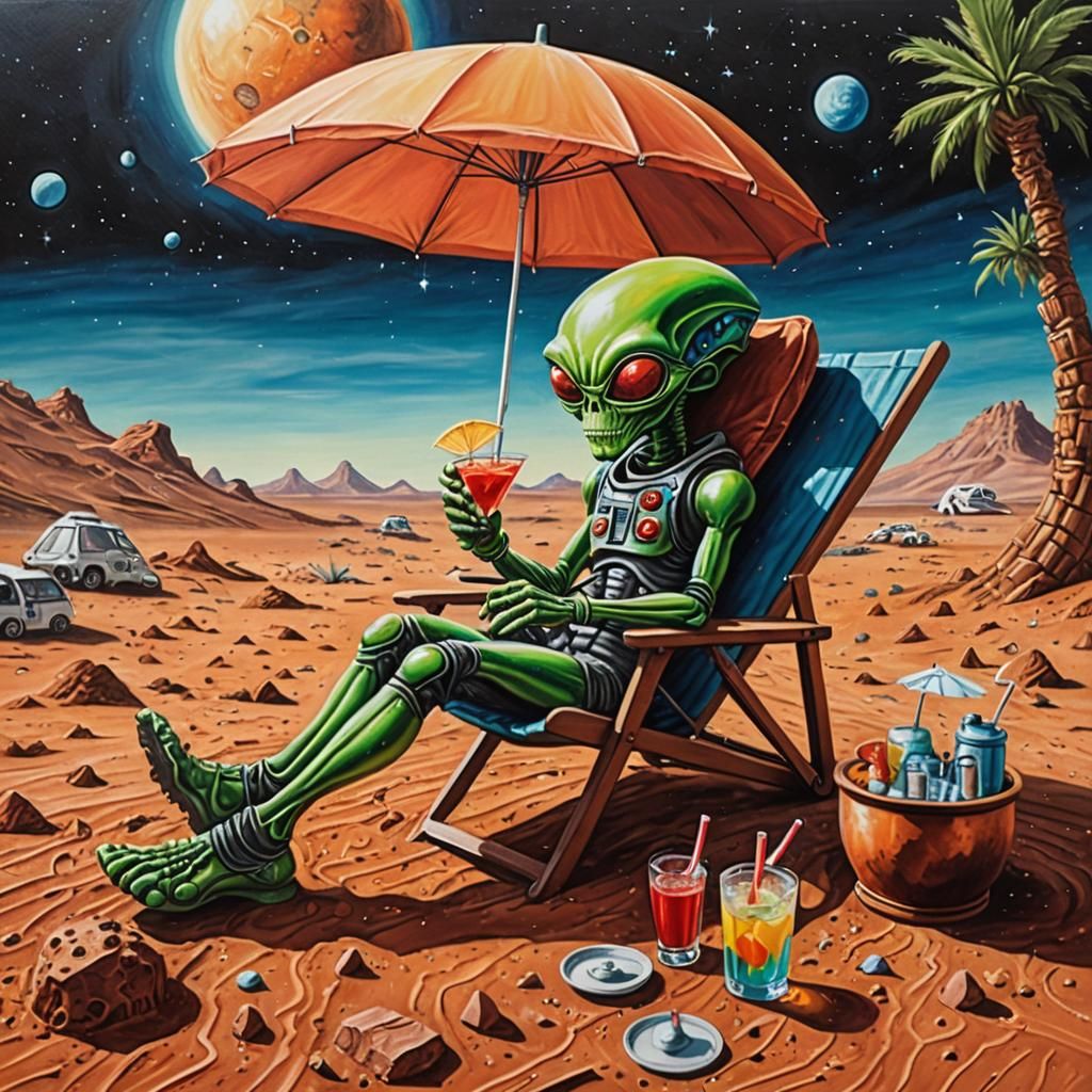 Mallorca for aliens - AI Generated Artwork - NightCafe Creator