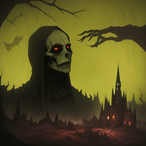 Eerie Vampires Emerge from Dark Shadows in a Creep... - AI Art