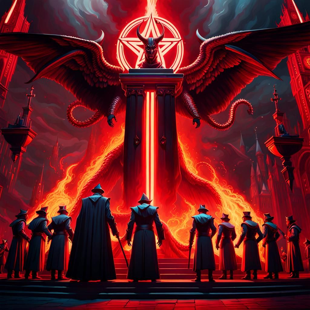 Summoning the Devil for Christmas Donations - AI Generated Artwork ...