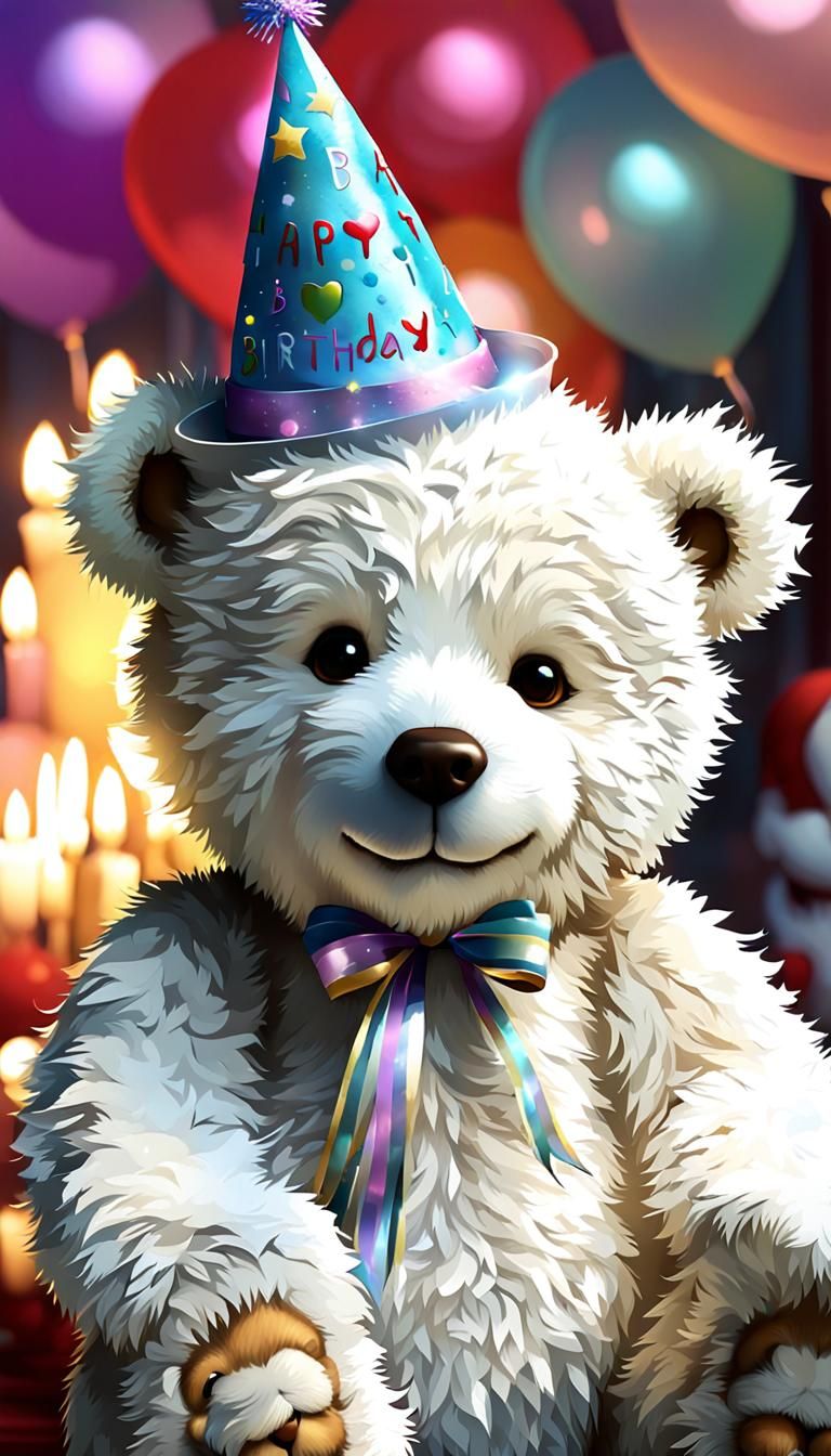 "Happy Birthday Bear" Let the magic happen, let the wish come true, let ...