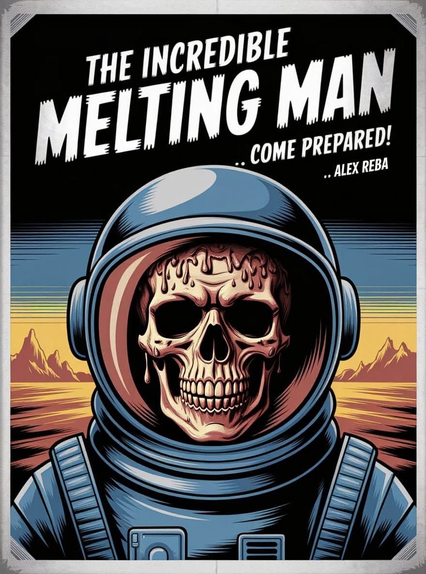 1977 photo real Movie poster Title "The Incredible Melting Man ...