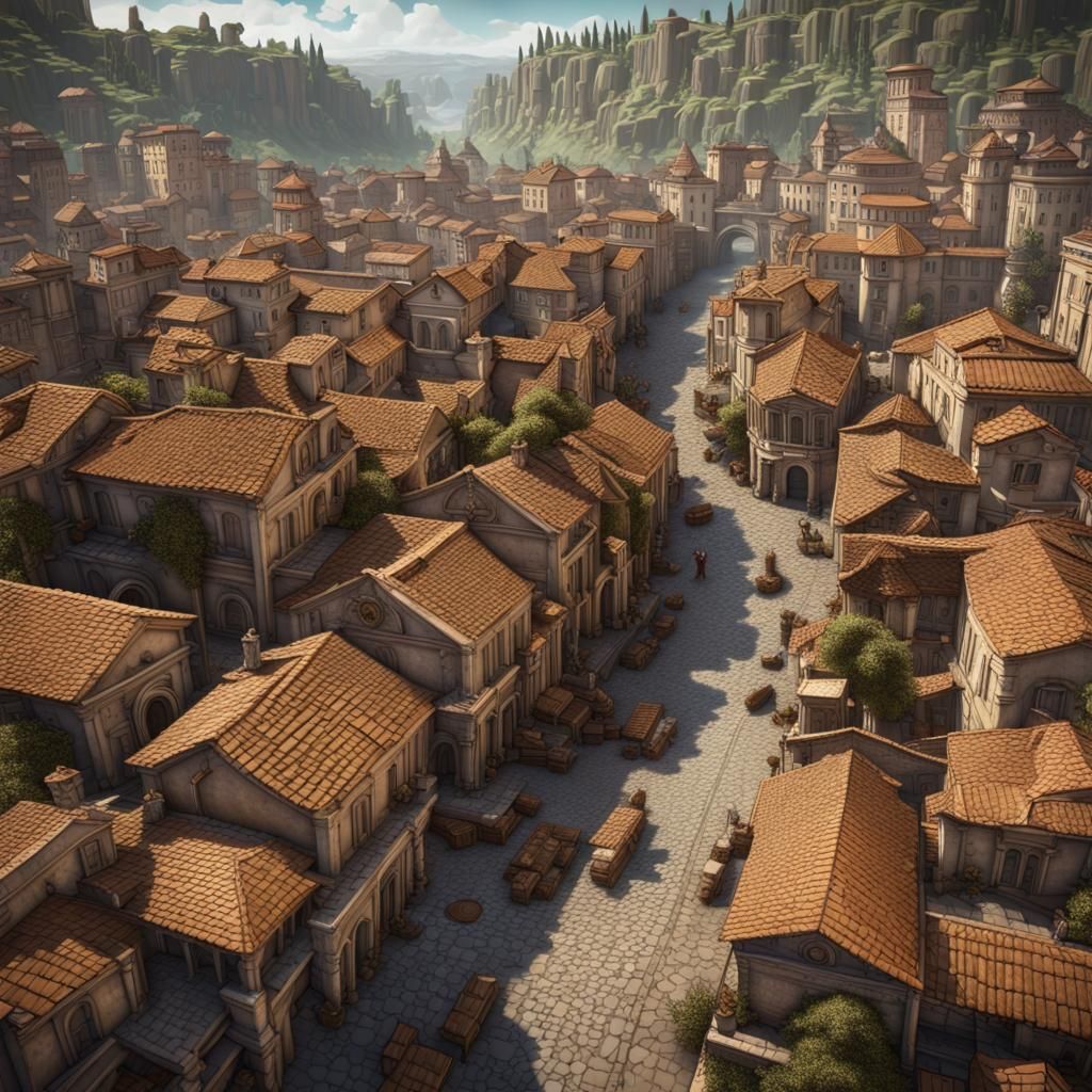 Medieval city - AI Generated Artwork - NightCafe Creator