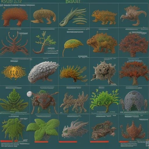 Exobiology Biome 1;24 scale - Exotic Alien Ecosystem in 1:2...