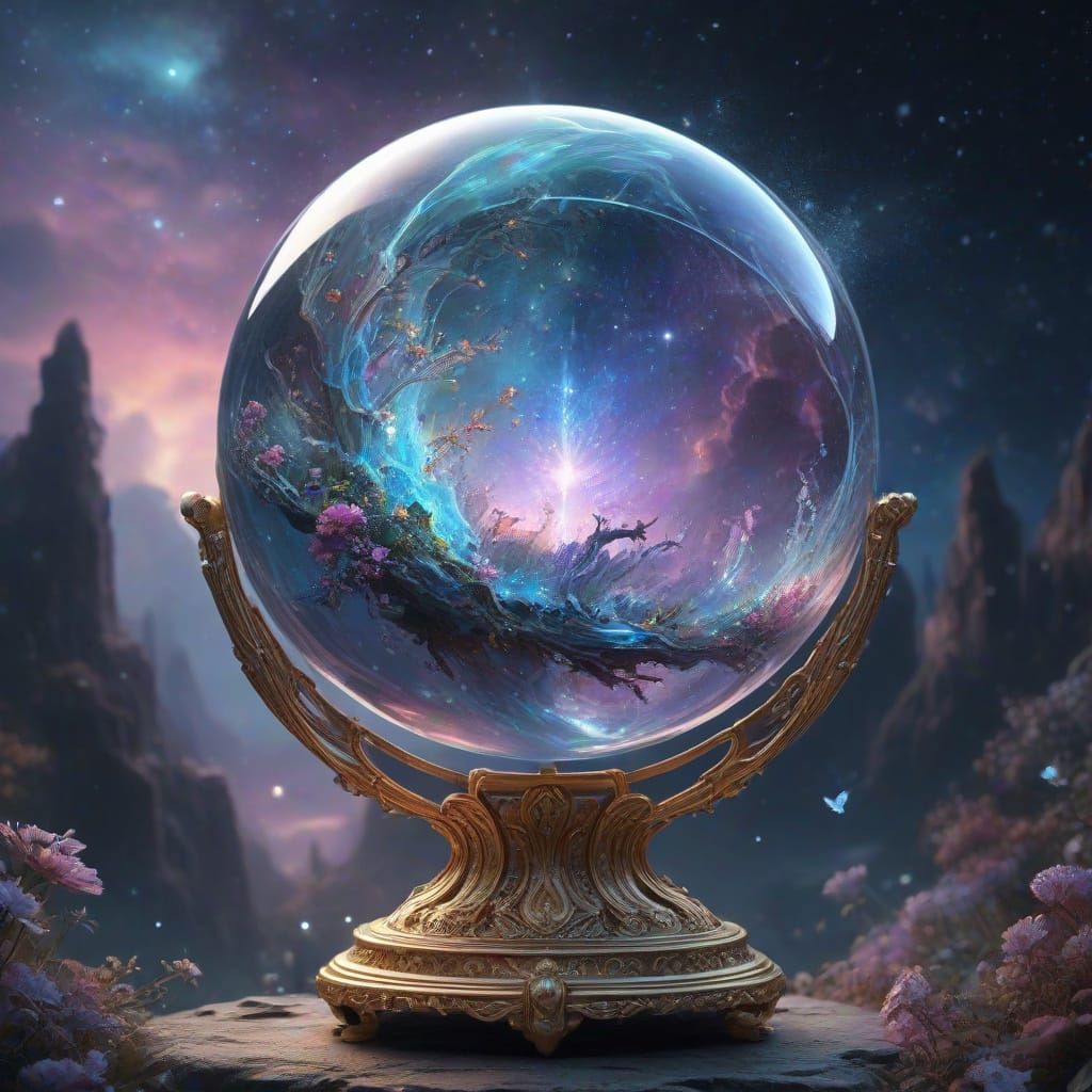 crystal - Ethereal Prism Trophy in Cosmic Aura