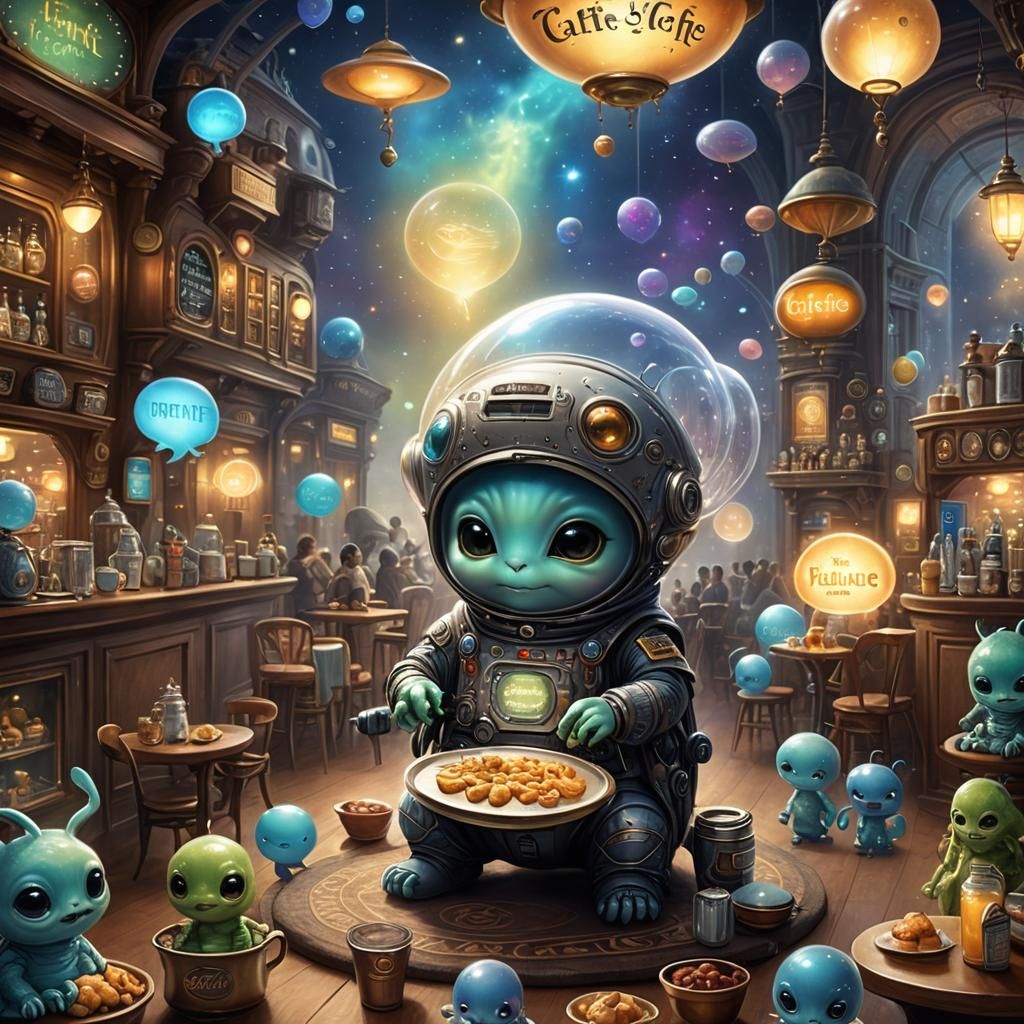 Alien baby - AI Generated Artwork - NightCafe Creator