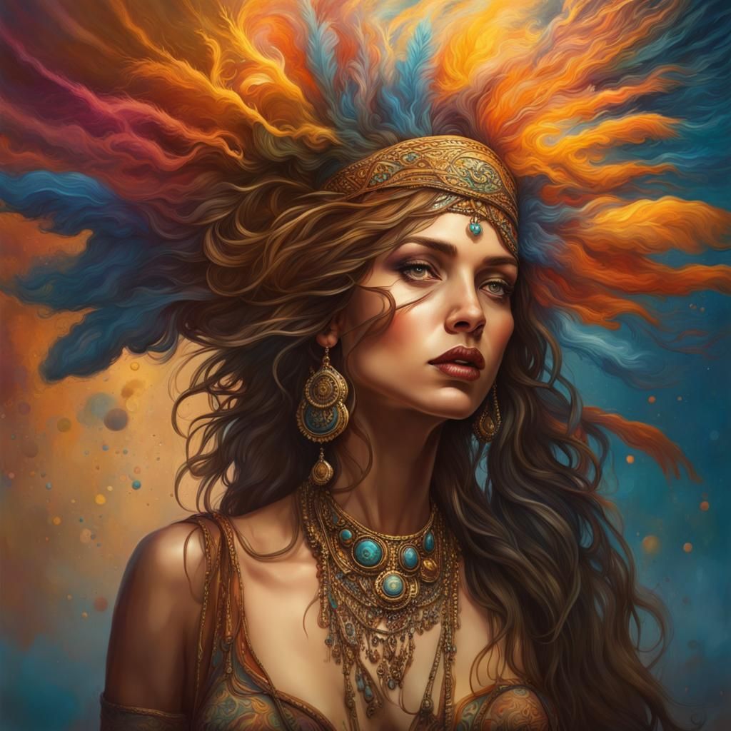 Mystical Gypsy - AI Generated Artwork - NightCafe Creator