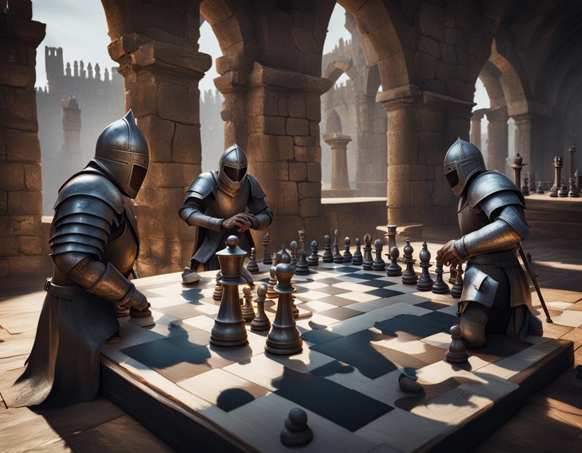 Chess game - AI Generated Artwork - NightCafe Creator