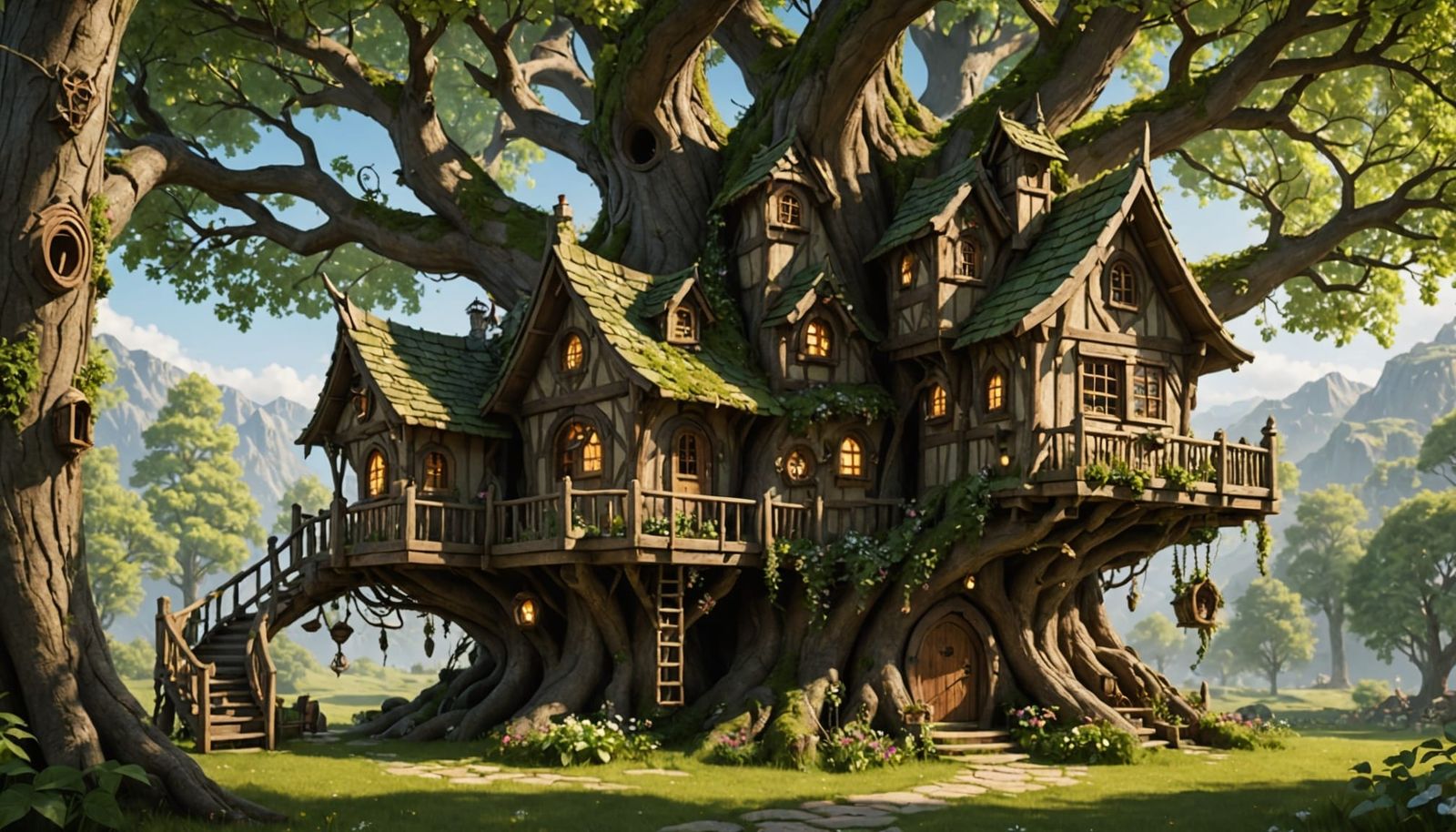 Tree House Of The Elves - Whimsical Treehouse Homes for Elvi...