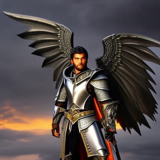 Winged Knight - AI Generated Artwork - NightCafe Creator