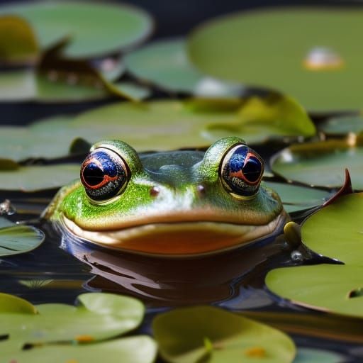 smily frog - AI Generated Artwork - NightCafe Creator
