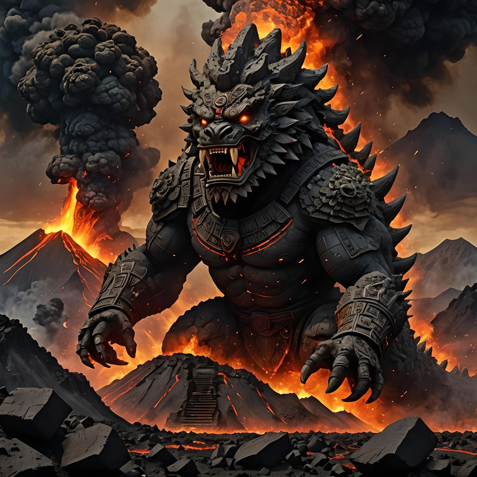 The Hell of a Volcano God's Wrath - AI Generated Artwork - NightCafe ...