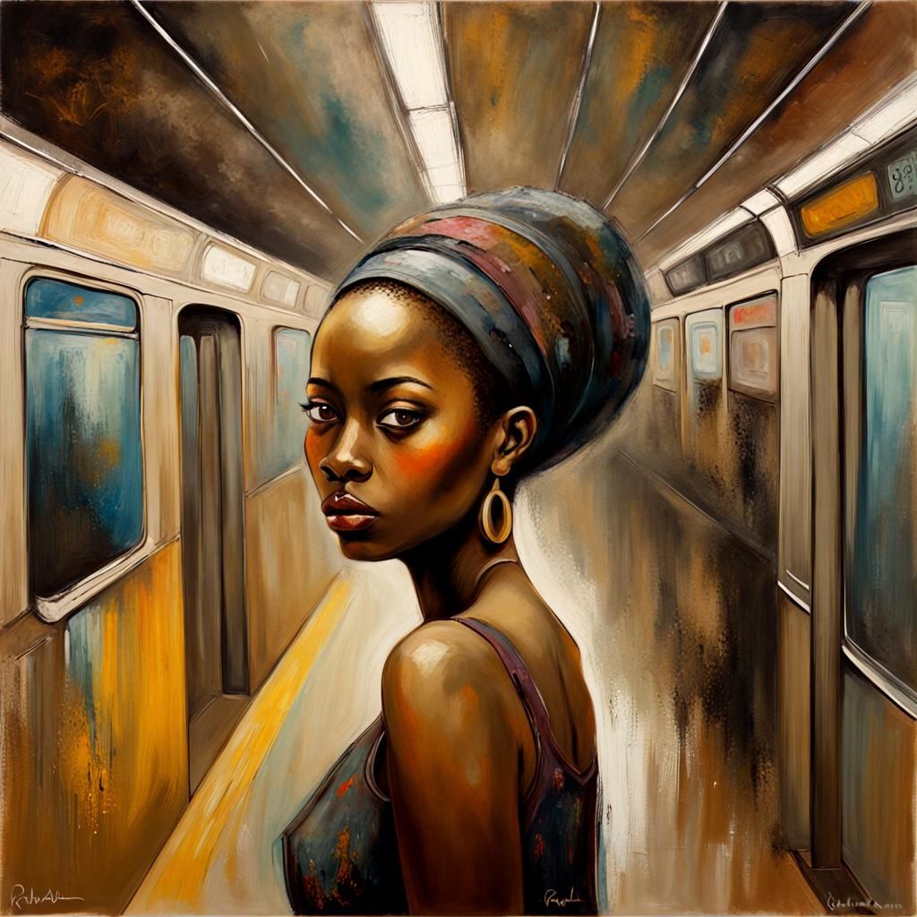 Subway Portrait - AI Generated Artwork - NightCafe Creator