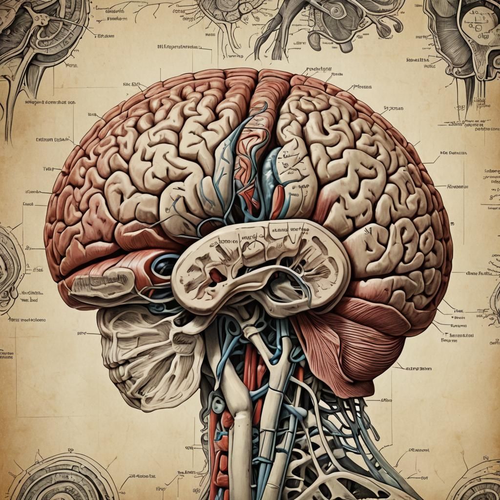 Anatomical muscle-brain - AI Generated Artwork - NightCafe Creator
