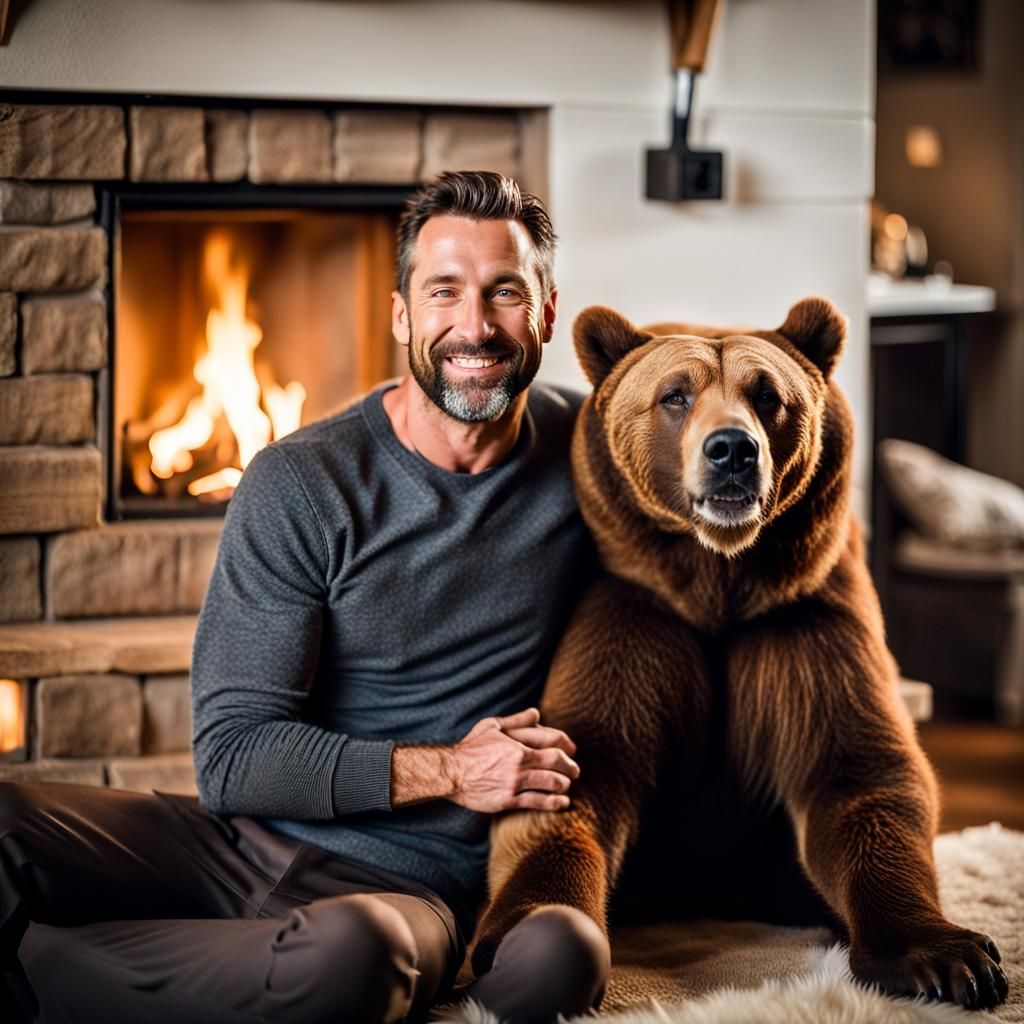 Full shot, full body, 36-year-old man, handsome, muscular, (completely ...