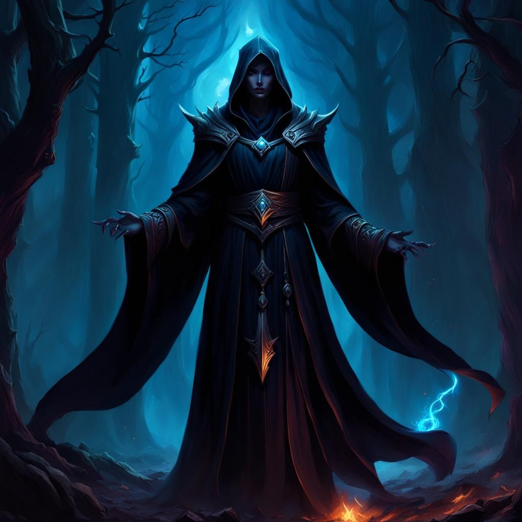 Dark sorcerer)”, trending on Artstation, deep color, concept art ...