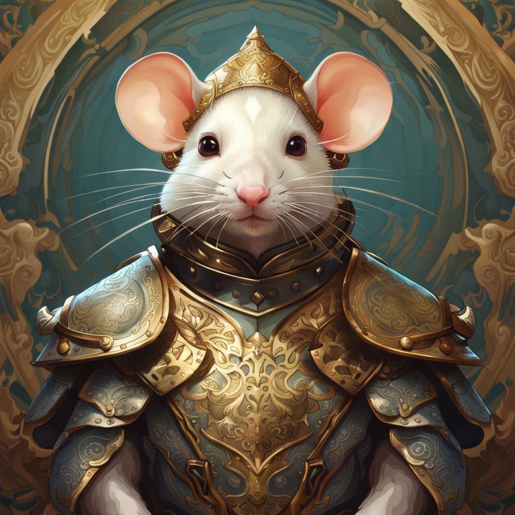 Mouse in armor - AI Generated Artwork - NightCafe Creator