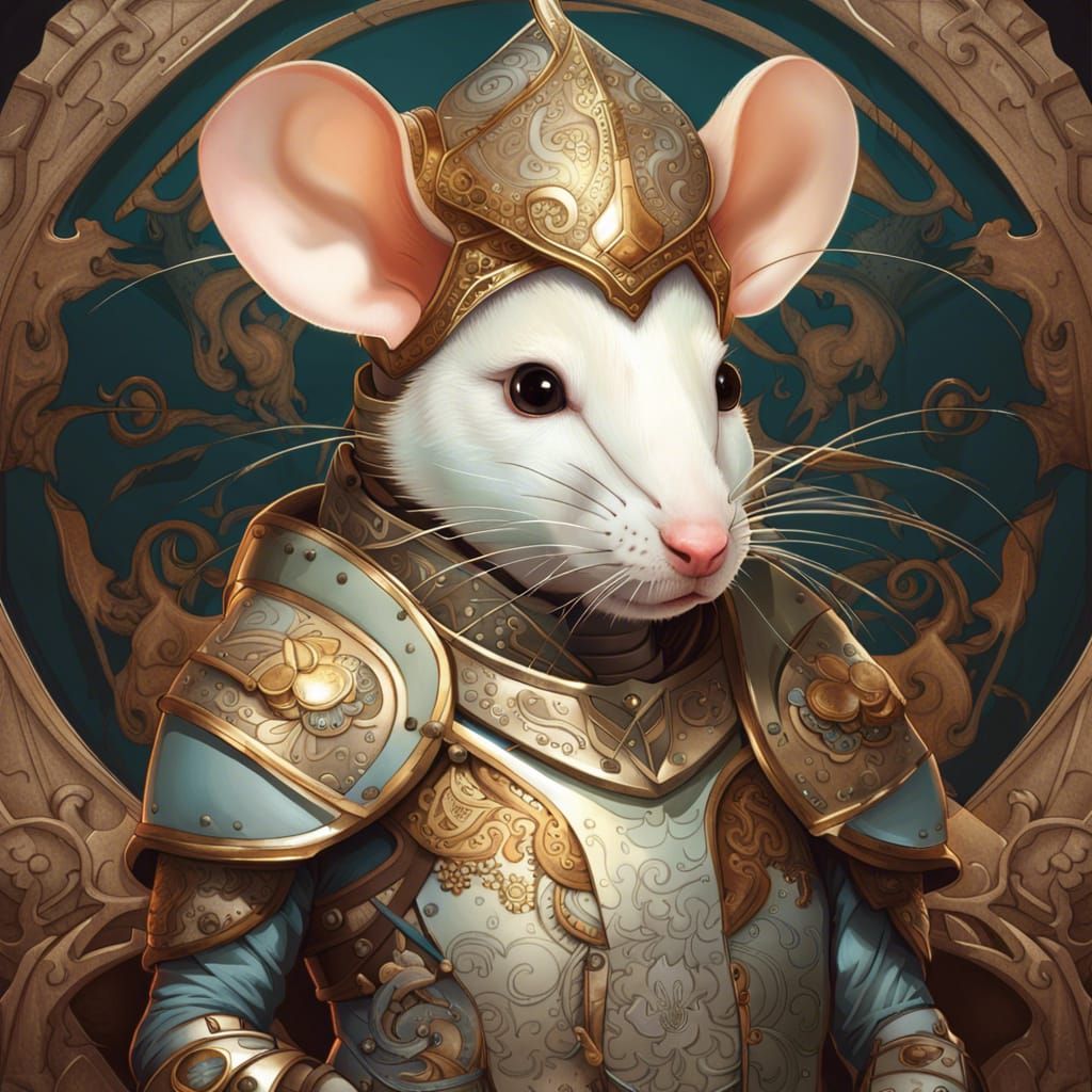 Mouse in armor - AI Generated Artwork - NightCafe Creator