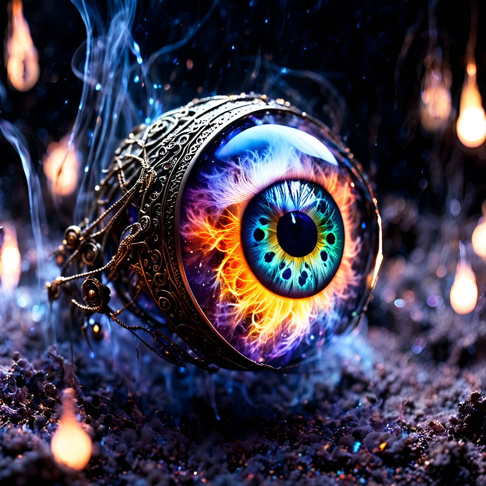 A free-floating magical eyeball drifts in the ethereal realm ...