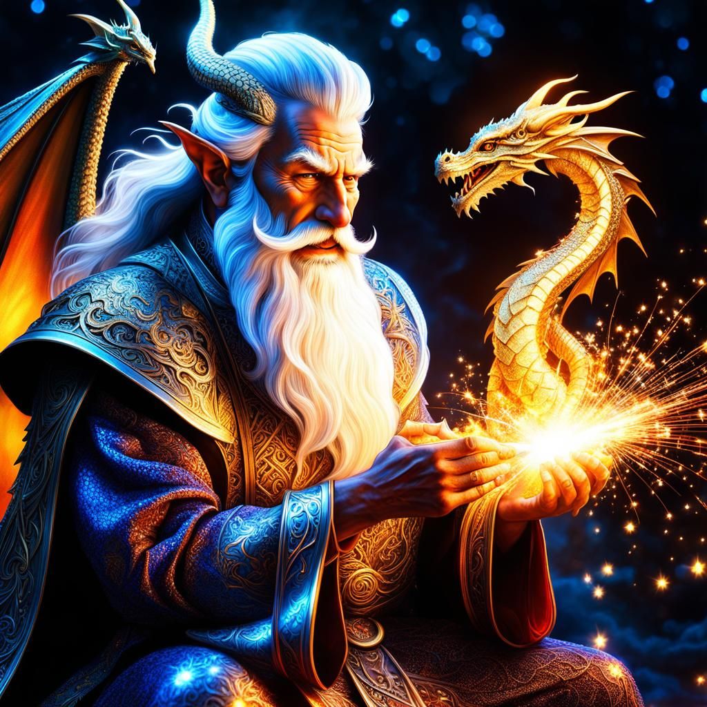 The Dragon Sorcerer - AI Generated Artwork - NightCafe Creator
