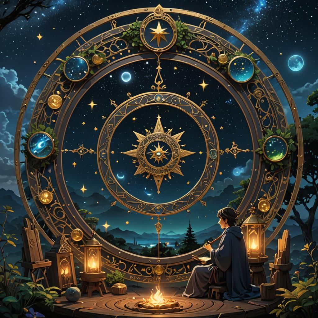 Druid reads your fortune - AI Generated Artwork - NightCafe Creator