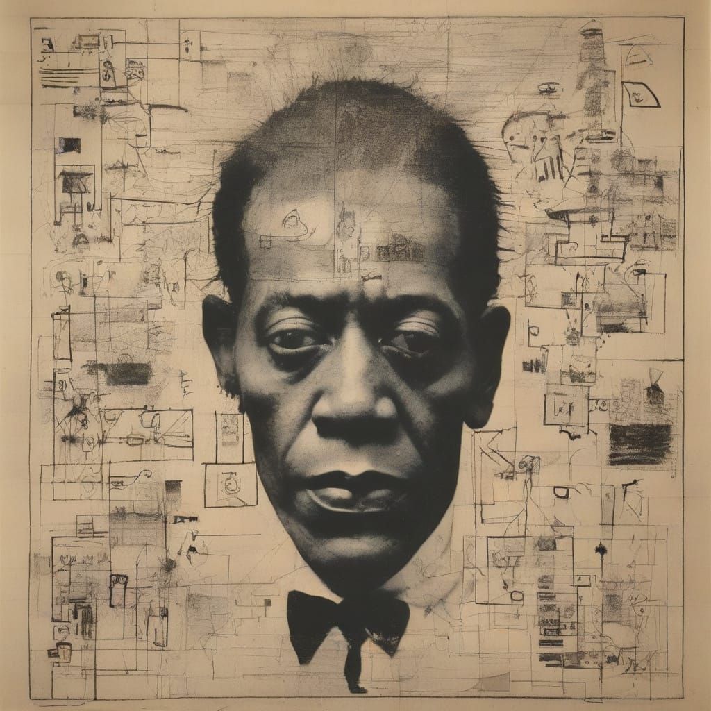 Abstract Cubist Ink Blot Test in a Surrealist Styl... - AI Art