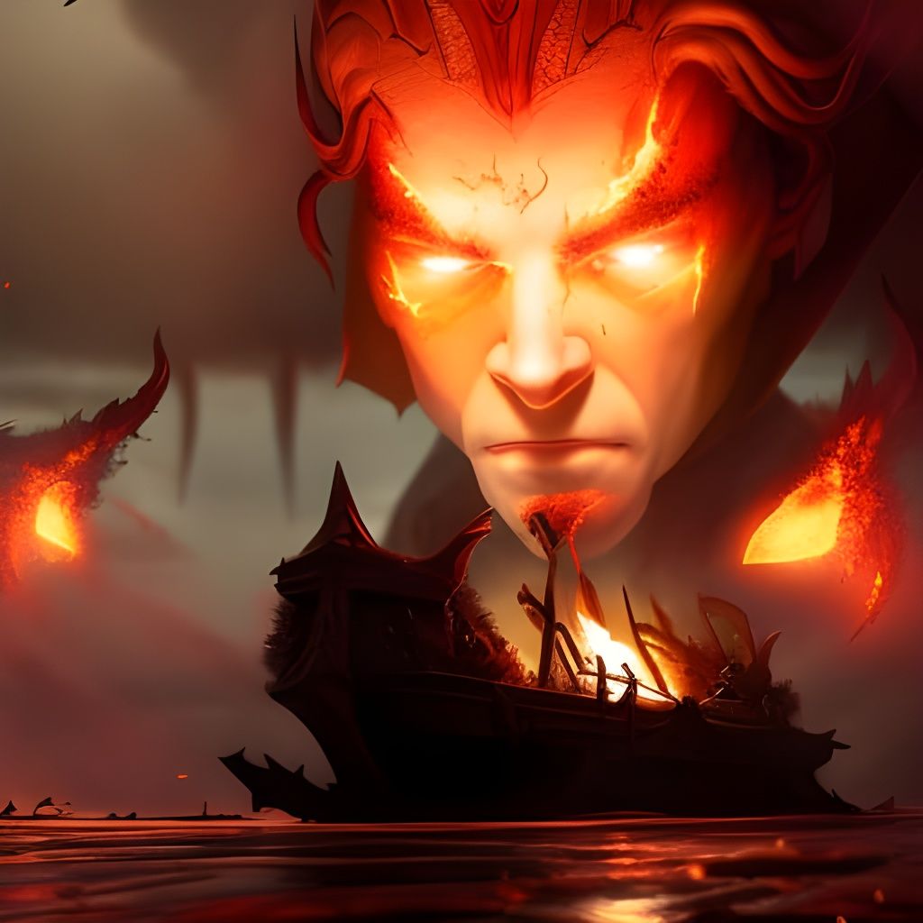 Primordial Fire Giant: Surtr (link in comments) : r/nightcafe