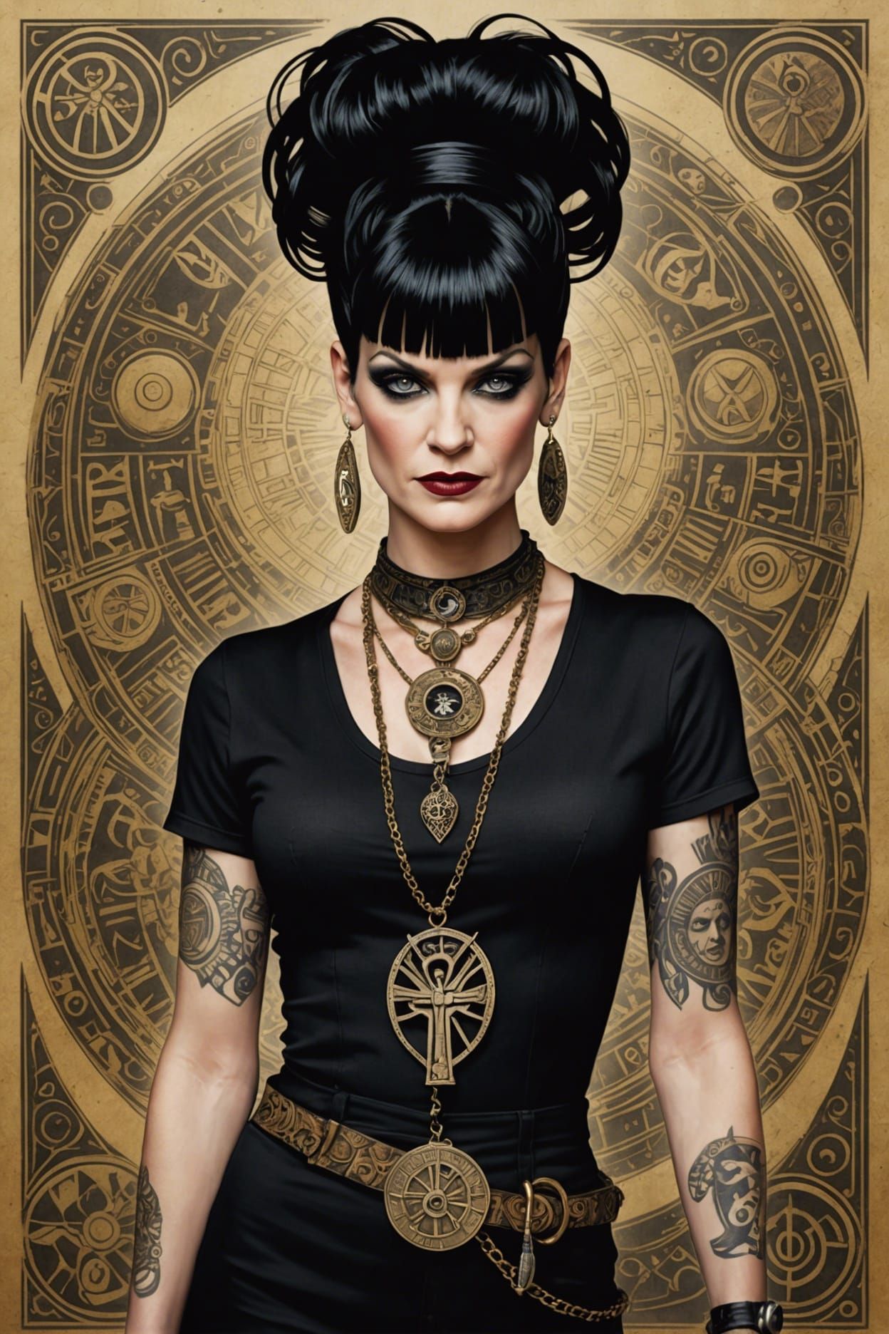 Pauley Perrette as Abby Sciuto as Death (from Sandman Comics) - AI Generated Artwork - NightCafe ...