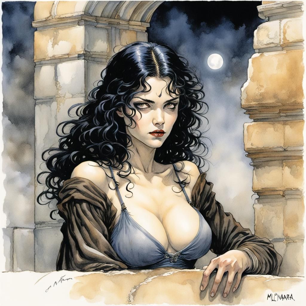Grimdark by Milo Manara - AI Generated Artwork - NightCafe Creator