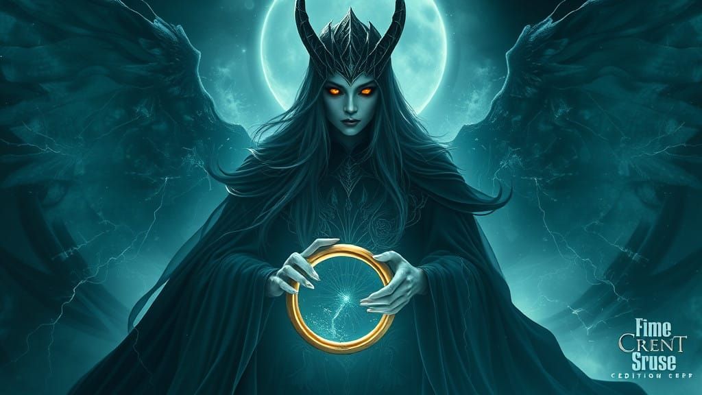 Dark Elf Queen - Dark Fantasy Shadow Elf Queen Rises from th...