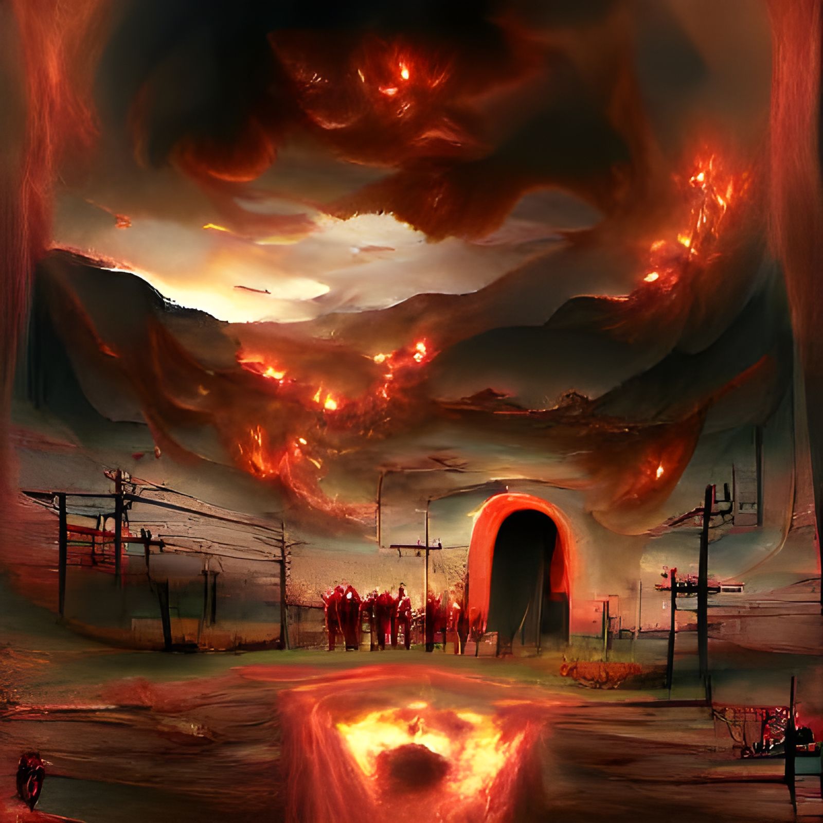 Portal to hell - AI Generated Artwork - NightCafe Creator