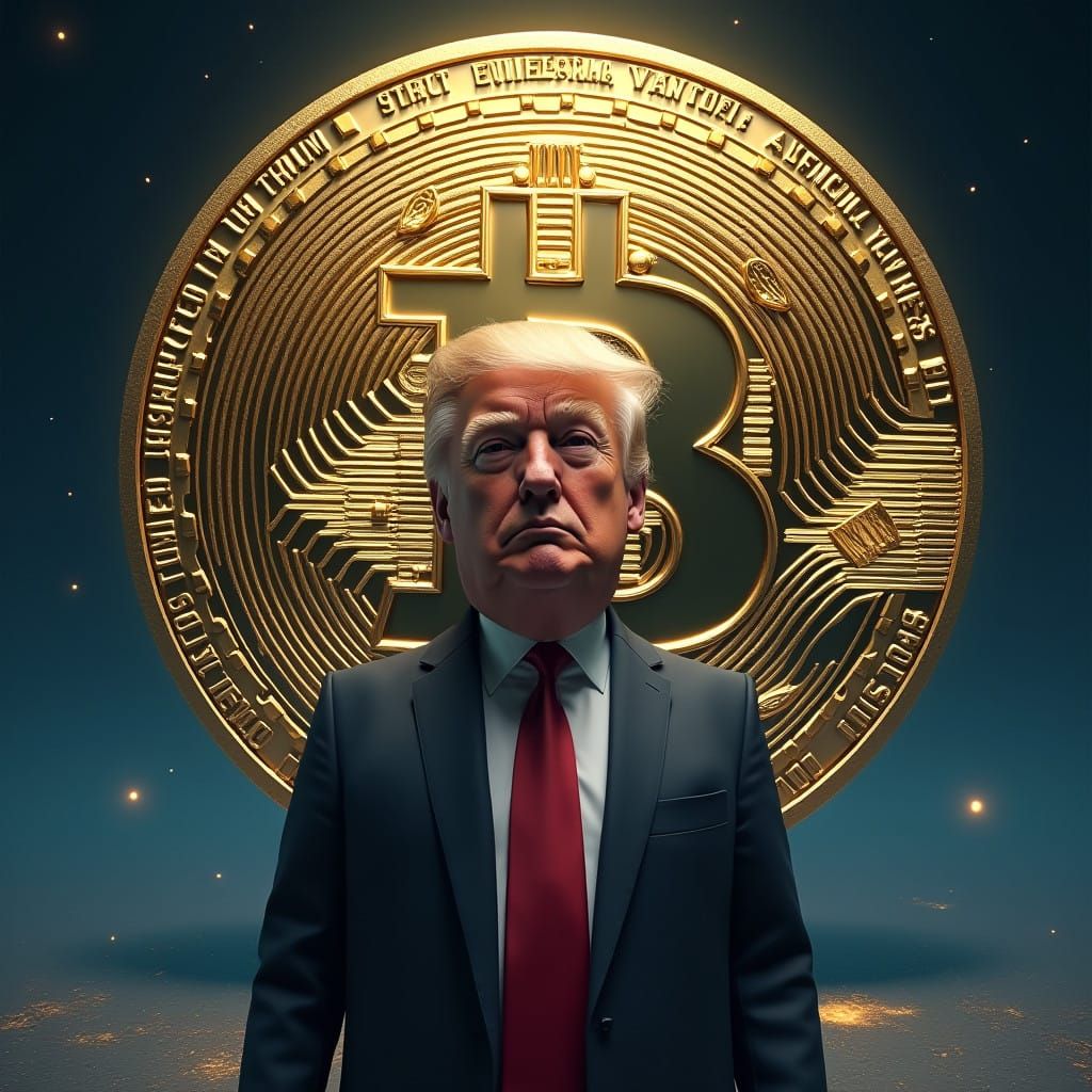 Donald Trump in a Whimsical, Futuristic World of G... - AI Art