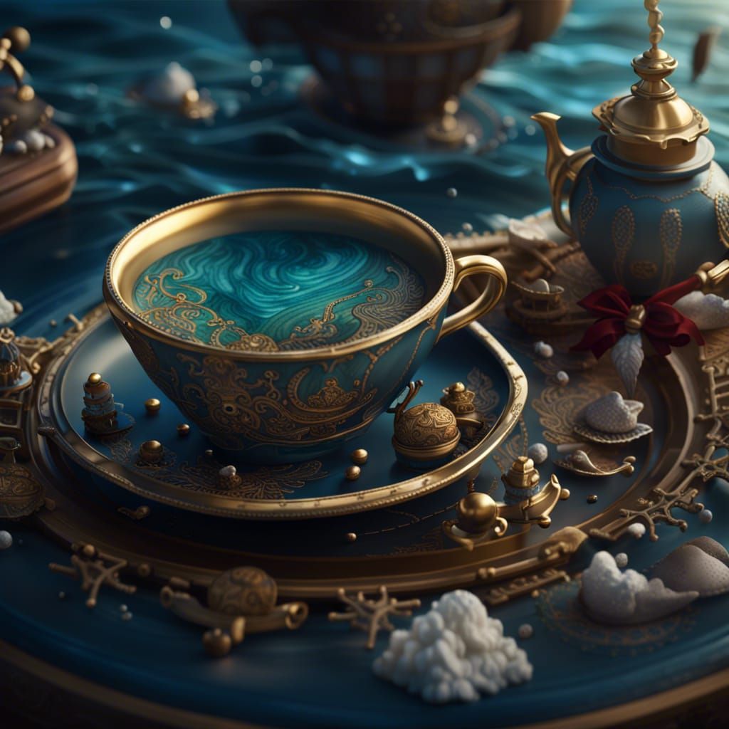 Nautical tea - AI Generated Artwork - NightCafe Creator