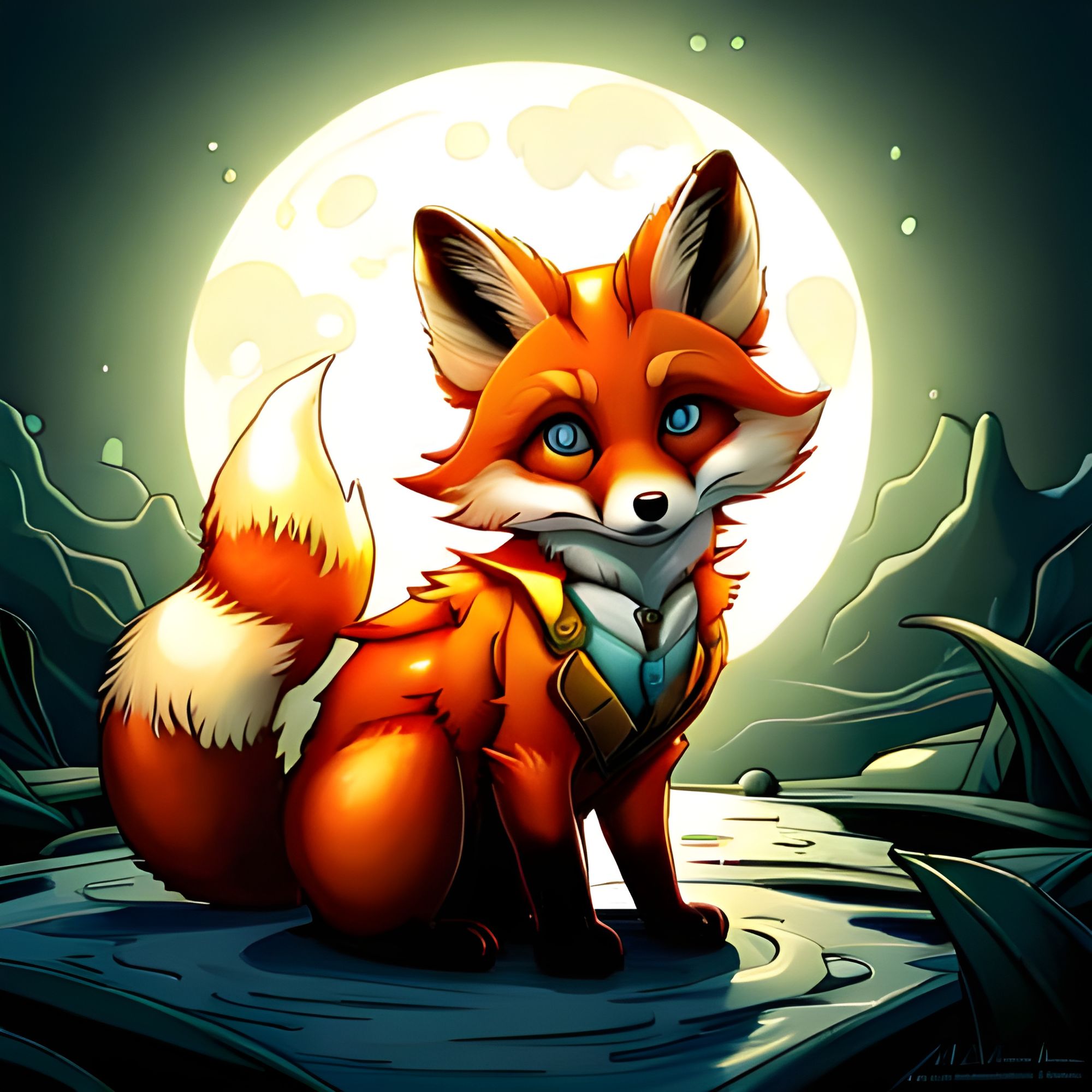 Night Fox : r/nightcafe