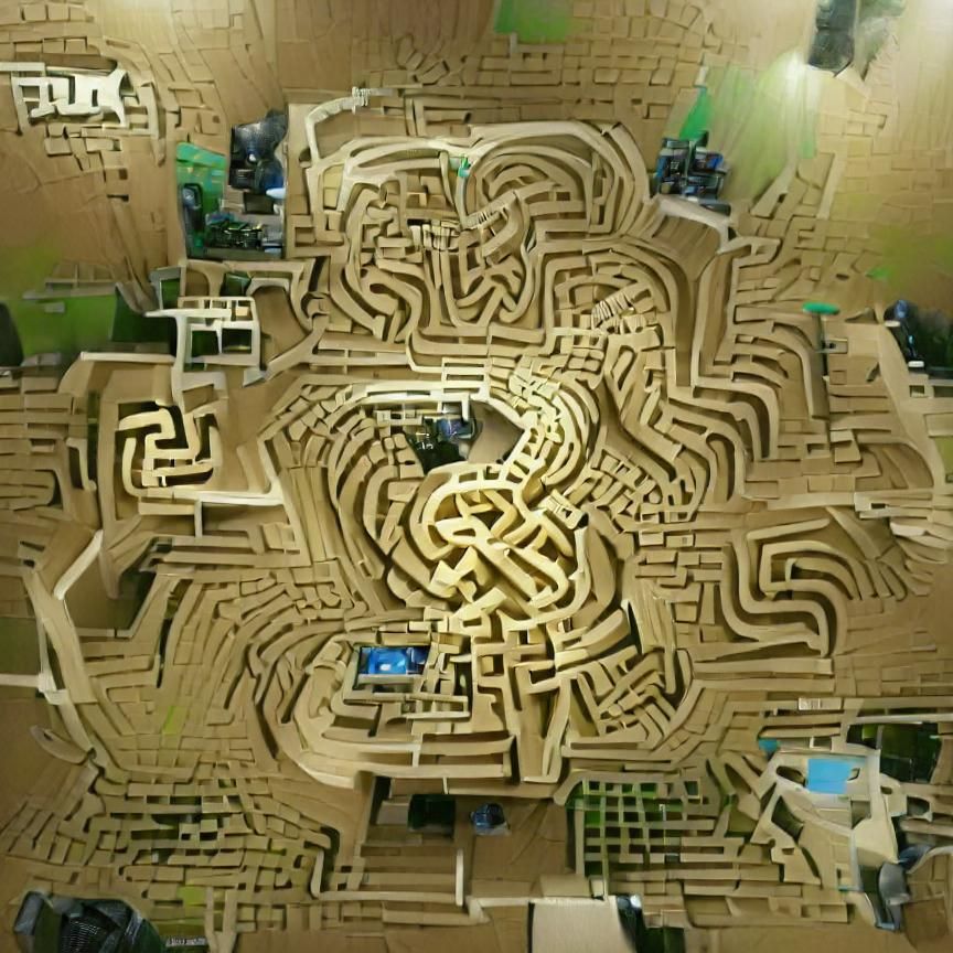 The most complex maze ever built, or an interchange in Miami - AI ...