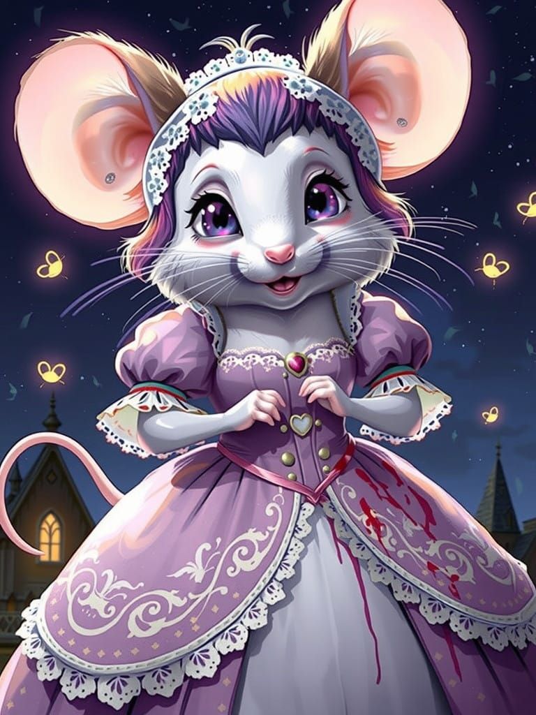 Hyper-Realistic Medieval Mouse Portrait in Enchant... - AI Art
