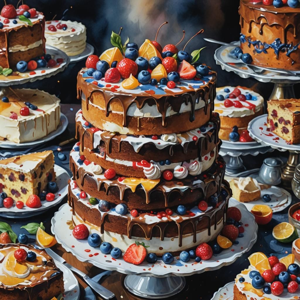 Cake 🍰 - AI Generated Artwork - NightCafe Creator