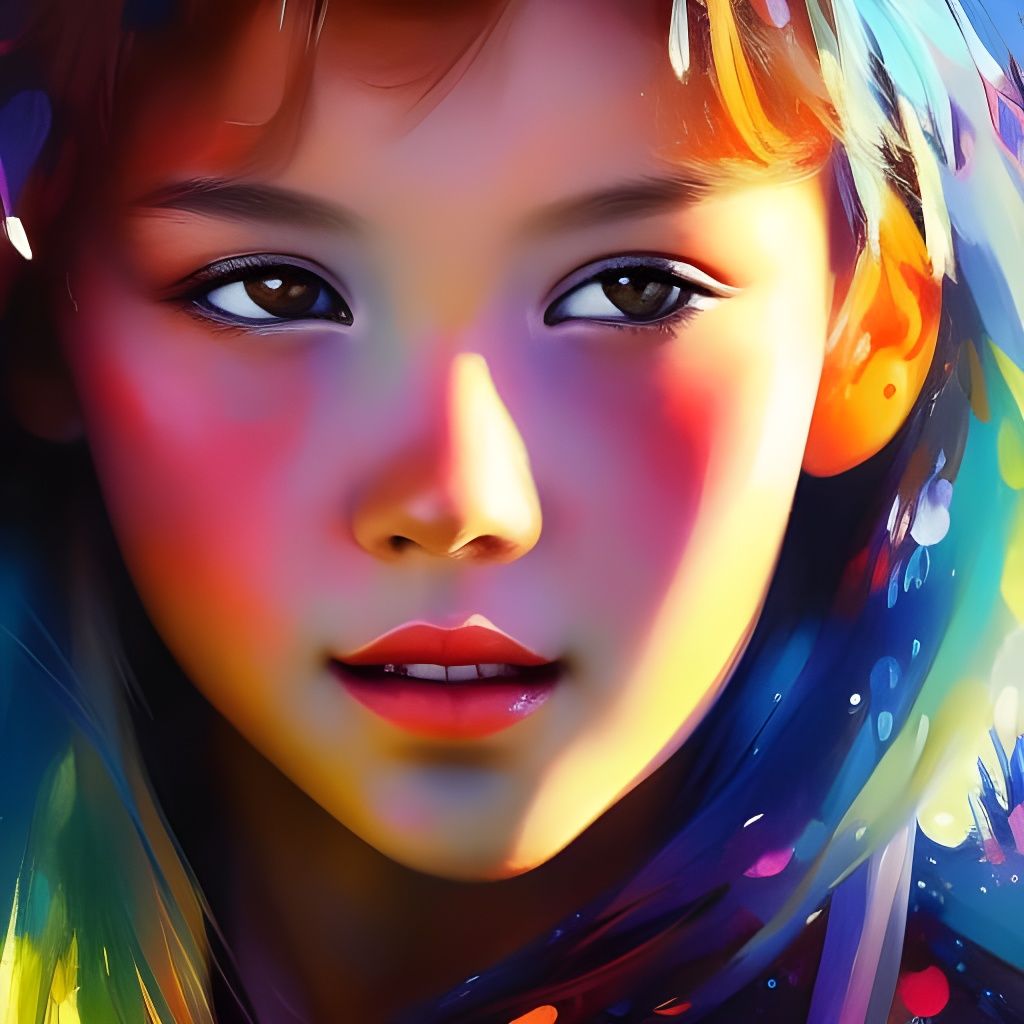 Pretty Teenage #046 - AI Generated Artwork - NightCafe Creator