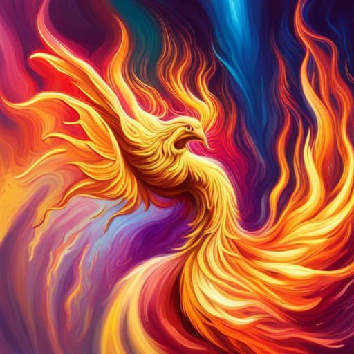 Colorful Phoenix - AI Generated Artwork - NightCafe Creator