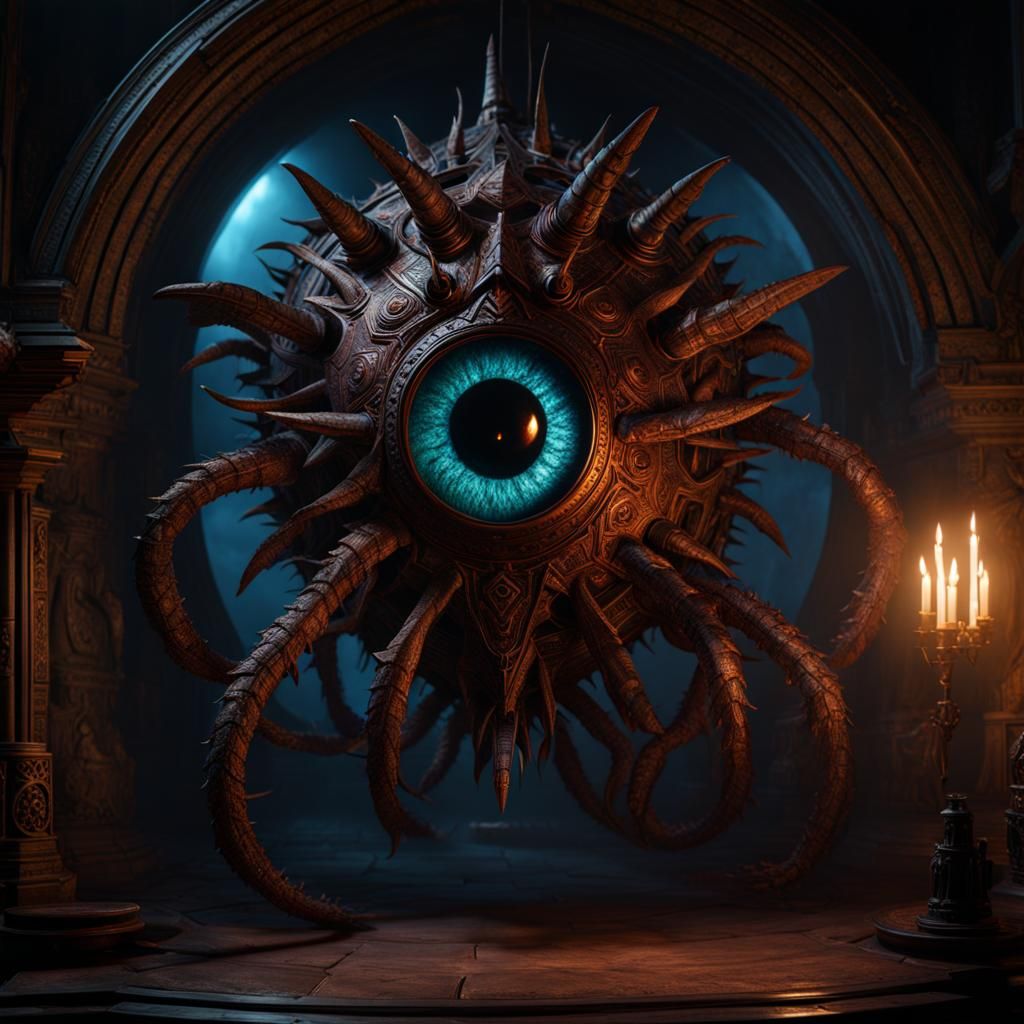 Scary Beholder - AI Generated Artwork - NightCafe Creator